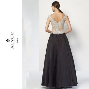 Alyce Paris | Dresses | Alyce Jean De Lys 270 Black Evening Gown Sz 4 ...